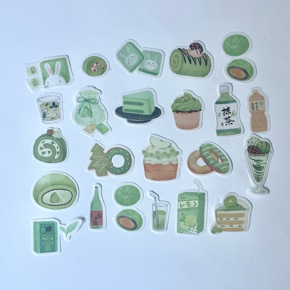 korean stationery | Design | Kawaii Aesthetic Matcha Dessert ...